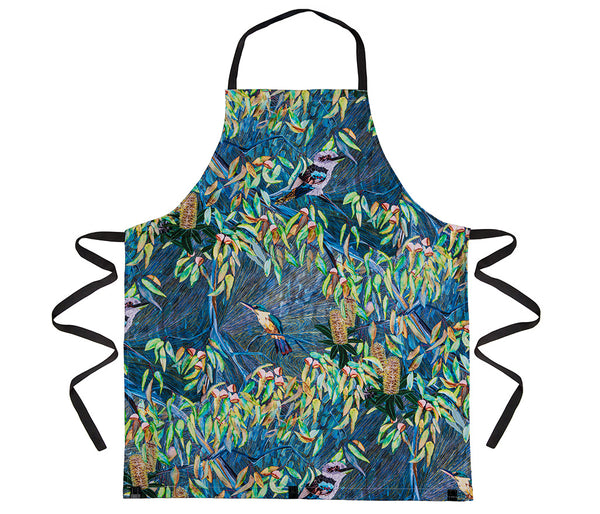 Kookaburra & Kingfisher Australian Made Apron - Alperstein Designs