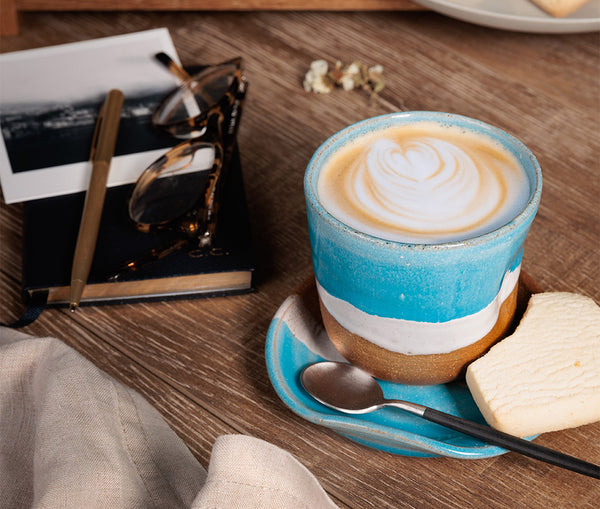Hand Thrown Espresso Cup- Coastal - Alperstein Designs