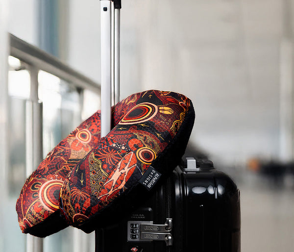 Aboriginal Art Memory Foam Travel Neck Pillow- Justin Butler ...