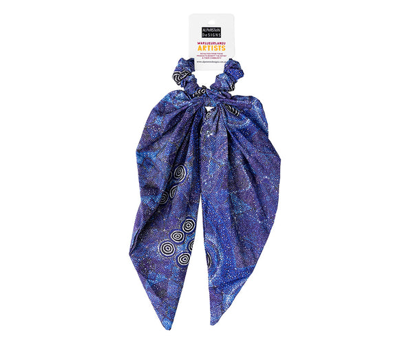 Aboriginal Art Hair Scrunchies with Tails - Warlukurlangu - Alperstein ...