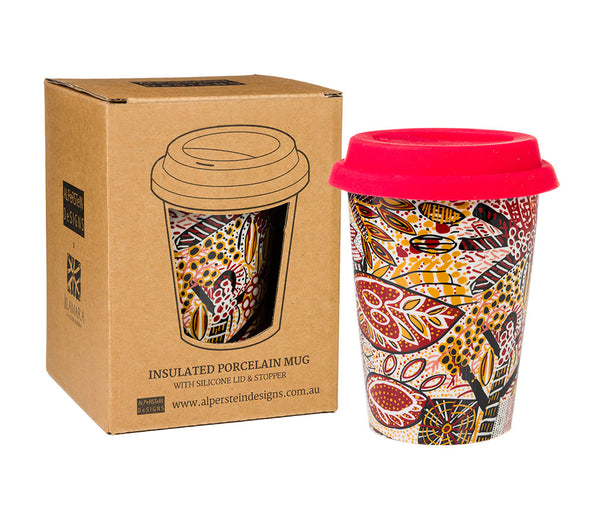 Aboriginal Art Coffee Mug - Mary Elizabeth Moreen, Jilamara Arts ...