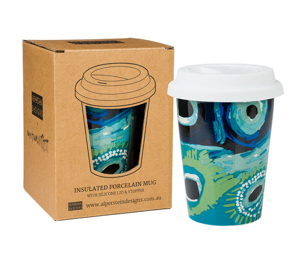 Aboriginal Art Coffee Mug - May Wokka Chapman, Martumili Artists ...