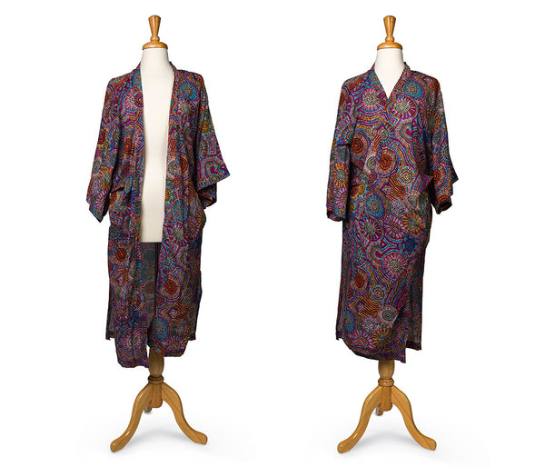 Aboriginal Art Kimono Robe - Tina Martin - Alperstein Designs