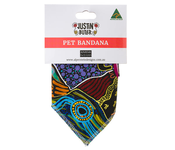 Aboriginal Art Pet Bandana - Justin Butler - Alperstein Designs