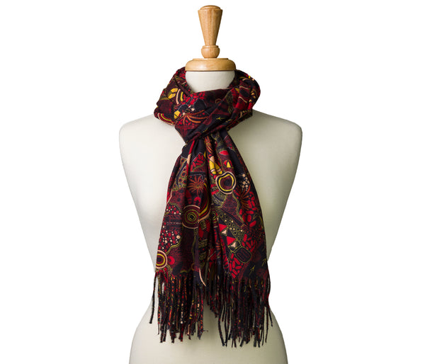Aboriginal Art Scarf - Justin Butler - Alperstein Designs