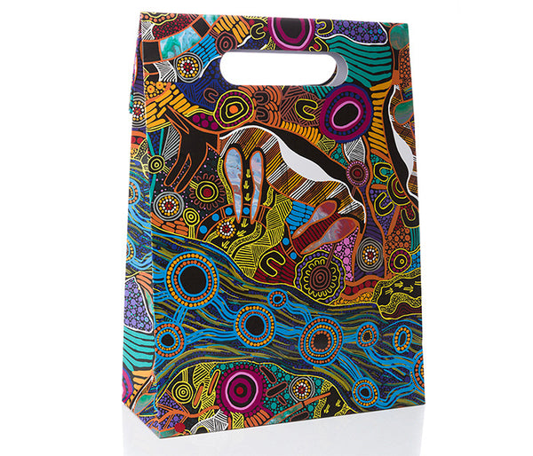 Aboriginal Art Carry Gift Bags - Justin Butler - Alperstein Designs