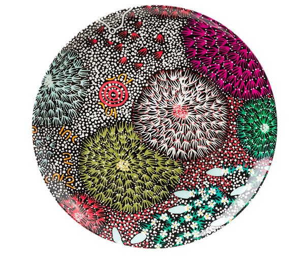Aboriginal Art Dessert Plate - Coral Hayes Pananka - Alperstein Designs