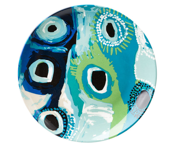 Aboriginal Art Dessert Plate - May Wokka Chapman - Alperstein Designs