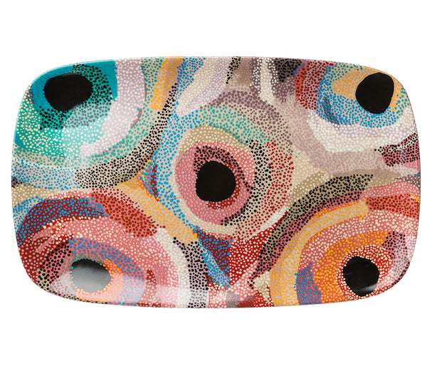 Aboriginal Art Long Plate - Marianne Burton, Martumili Artists ...