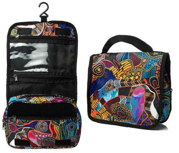 Aboriginal Art Toiletry Bag - Justin Butler - Alperstein Designs