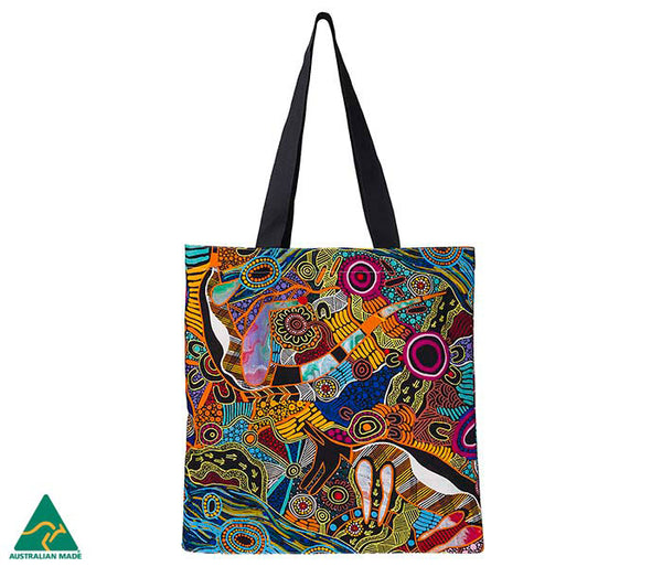 Aboriginal Art Cotton Tote Bag - Justin Butler - Alperstein Designs