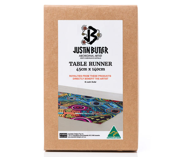 Aboriginal Art Table Runner - Justin Butler - Alperstein Designs
